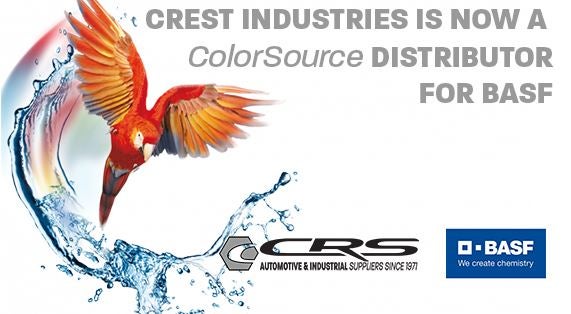 Crest Industries Is Now A BASF ColorSource Distributor